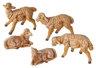 Roman Fontanini Weihnachtskrippenfiguren, 12,7 cm, Weiß, 5 Stück, 72539