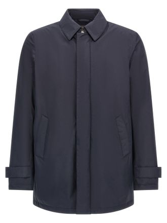 Herno Removable Hood Parka Coat - Navy