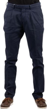 Hindustrie Homme, Pantalons, Bleu, Taille: XL Chino Posillipo