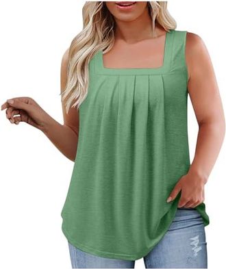 Generic Debardeur Femme Chic et &eacute;l&eacute;gant Chemisier sans Manche D&eacute;bardeur Blanc Crop Top Ete Haut Chic et Elegant Fluide Ample Caraco Vetement Femme Tee Shirt s