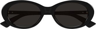 Bottega Veneta Femme, Accessoires, Noir, Taille: 54 MM Lunettes de soleil ovales classiques