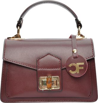 Carla Ferreri Lila Lederhandtasche