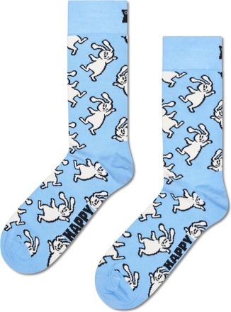 Happy Socks Bunny Baumwolle Socken Damen Herren Hellblau 41-46