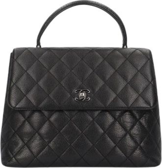 Chanel Sac &agrave; main Matelass&eacute; Pre-owned - Femme - Pre-owned - Noir - Taille: ONE Size