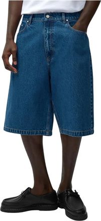 Arte Homme, Shorts, Bleu, Taille: W30 Round Pocket Denim Shorts
