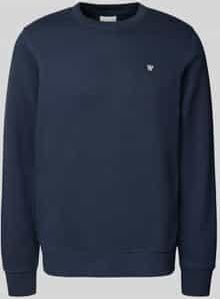 Wood Wood Sweatshirt mit Logo-Badge Modell Tye