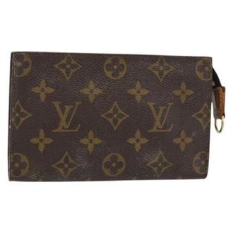 Louis Vuitton Pochette en toile Pre-owned - Femme - Pre-owned - Brun - Taille: ONE Size