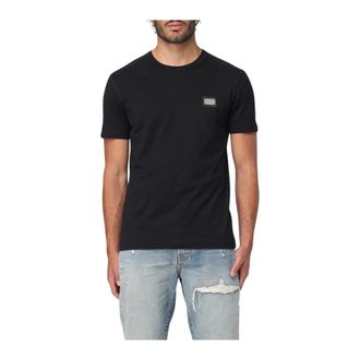 Dolce & Gabbana Homme, Tops, Noir, Taille: S T-Chemises