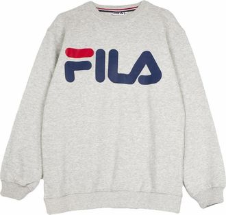 Fila Klassisches Logo Crewneck Sweatshirt Hellgrau - - Sweatshirts & Hoodies - Herren - Grau - M