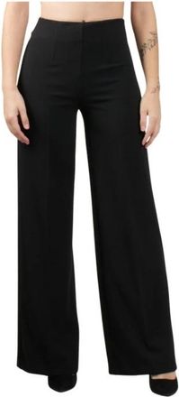 Vicolo Femme, Pantalons, Noir, Taille: 40 FR Pantalon Palazzo Taille Haute