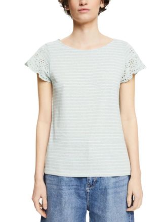 Esprit Damen 042EE1K341 T-Shirt, 100/WHITE, XL