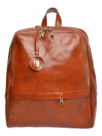Anna Luchini Braun Rindsledertasche