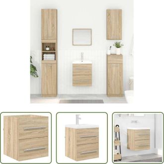 vidaXL vidaXL Sonoma-Eiche - Waschbeckenunterschrank Sonoma-Eiche 38,5 x 41 x 48 cm