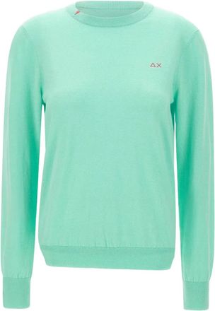 Sun 68 pull à col rond - Vert