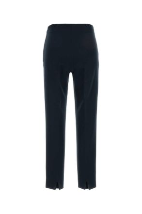 Pantaloni Torino Womens Navy Blue Stretch Polyester Gioia Pant Blu Exterior: Elastane Pantaloni Trousers