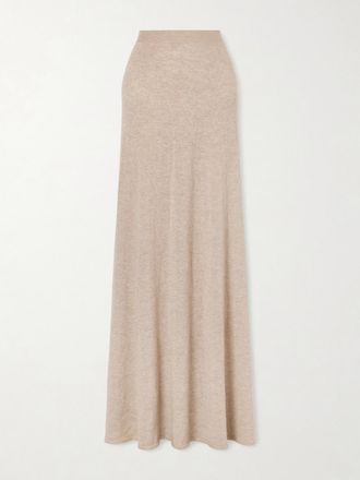 The Row Jupe Longue En Cachemire Noella - Neutres