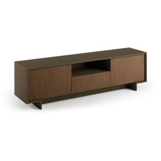 Dmora TV-St&auml;nder Andromeda, TV-St&auml;nder f&uuml;r das Wohnzimmer, niedriges Wohnzimmer-Sideboard mit 2 T&uuml;ren und 1 Schublade, 100 % Made in Italy, 170 x 42 x 48