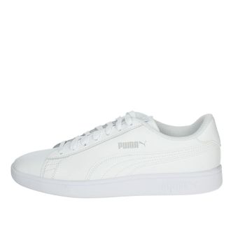 Puma Unisex Puma Smash v2 L Low-Top, Puma White-Puma White, 40 EU