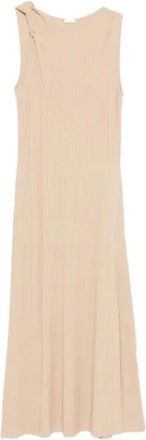 Joseph Femme, Robes, Beige, Taille: 40 FR Arty Dress Knit Pliss