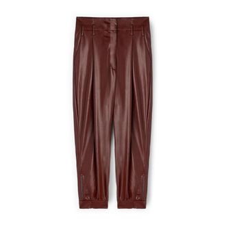 Motivi Plisseehose in beschichtetem Gewebe - - Trousers - Damen - Braun - 2XS