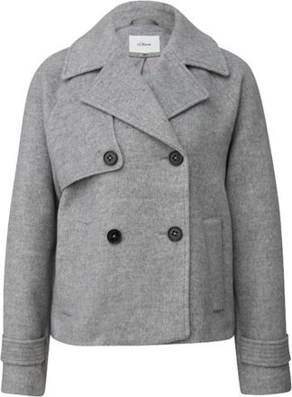 s.Oliver Kurze Cabanjacke aus Wollmix mit R&uuml;ckenfalte
