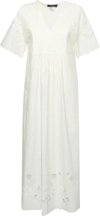 Max Mara Femme, Robes, Blanc, Taille: 42 FR Maxi Robes