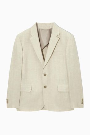 COS Einreihiger Leinen-Blazer Mit Normaler Passform