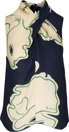 Johanna Ortiz blouse en soie - Bleu