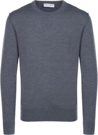 Dolce & Gabbana Klassischer Pullover - - Knitwear - Herren - Grau - XL