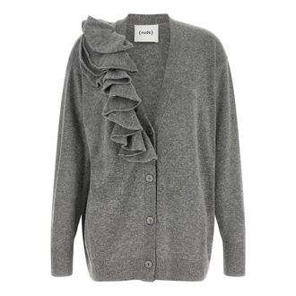 Nude Nude Cardigan - - Knitwear - Damen - Grau - XS