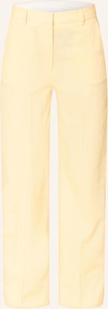 Selected Marlenehose Mit Leinen gelb