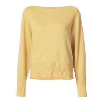 Vince Boot-Ausschnitt Pullover - - Knitwear - Damen - Gelb - S