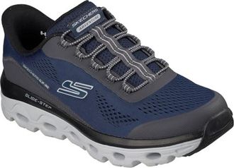 Skechers Homme Glide-Step Sole Glover Peak Basket, Navy Textile/Synthetic/Trim, 42 EU