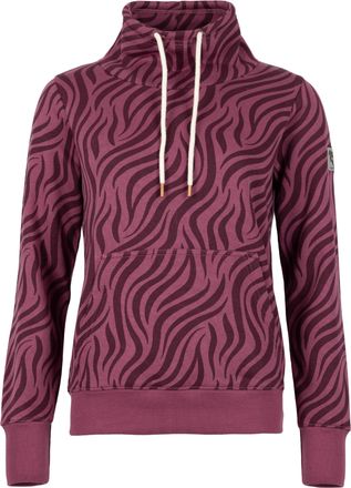 Roadsign Damen Sweatshirt markanter Print im Zebramuster f&uuml;r stilvolle Loungewear-Momente rot, M