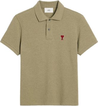 Ami Homme, Tops, Vert, Taille: XL Polo avec Logo