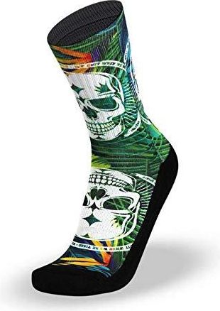 Lithe Chaussettes Lithe Badass Tropical - Green Socks - Vert - L