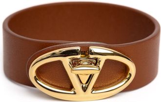 Valentino Garavani Armband mit VLogo-Schnalle - Braun