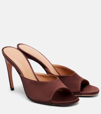 The Attico Mules Betta 95 en satin