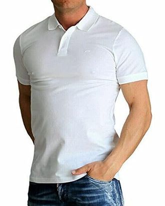 Jack & Jones Jack & Jones Homme Jjebasic Noos Polo, Blanc (White Detail: Slim Fit), M EU