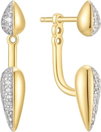 Ania Haie Ohrringe - 925er Sterlingsilber Puffy Spike - Gr. unisize - in Gold - f&uuml;r Damen