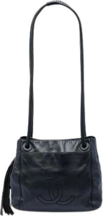 Chanel Sac bandouli&egrave;re vintage Pre-owned - Femme - Pre-owned - Noir - Taille: ONE Size