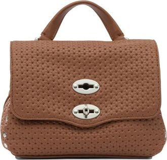 Zanellato Hobo Bags - Structured Textured Leather Shoulder Bag With Wove - Gr. unisize - in Braun - f&uuml;r Damen