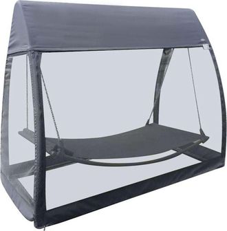 Hesperide Hamac moustiquaire Trinidad ardoise 233x139x200cm en acier traité époxy - Hespéride