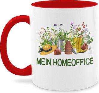 Shirtracer Tasse Tassen 325ml - Deko Hobby Geschenk - Homeoffice im Garten - 325 ml - Rot - geschenke für gartenliebhaber gärtner mug gartengestaltung kaffeetass