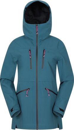 Mountain Warehouse Tempest Skijacke f&uuml;r Damen, 3 Lagen, Wasserfest (Petrol)