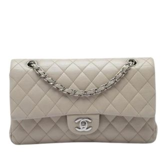 Chanel Sac port&eacute; &eacute;paule Pre-owned Double Flap - Femme - Pre-owned - Beige - Taille: ONE Size