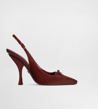 Dolce & Gabbana Slingback Aus Ponyfell - Frau Collection Mehrfarbig 39.5