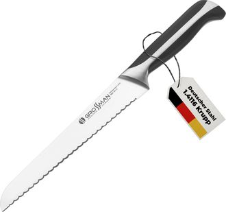 Greta Magnusson-Grossman 583ON | Brotmesser 33,5 cm | Ultrascharfer K&uuml;chenmesser | Deutschem Edelstahl Klinge 19,3 cm | mit Ergonomischen Griff 14,2 cm (178 Gramm)