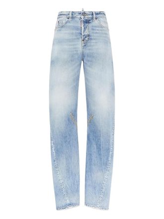 Dsquared2 jean à coutures contrastantes - Bleu