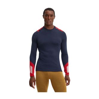 Helly Hansen Lifa Merino Midweight Crew - Homme - Sport - Bleu - Taille: M